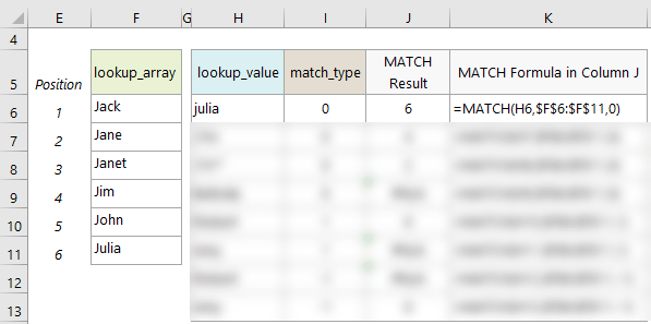 Excel MATCH Function • My Online Training Hub
